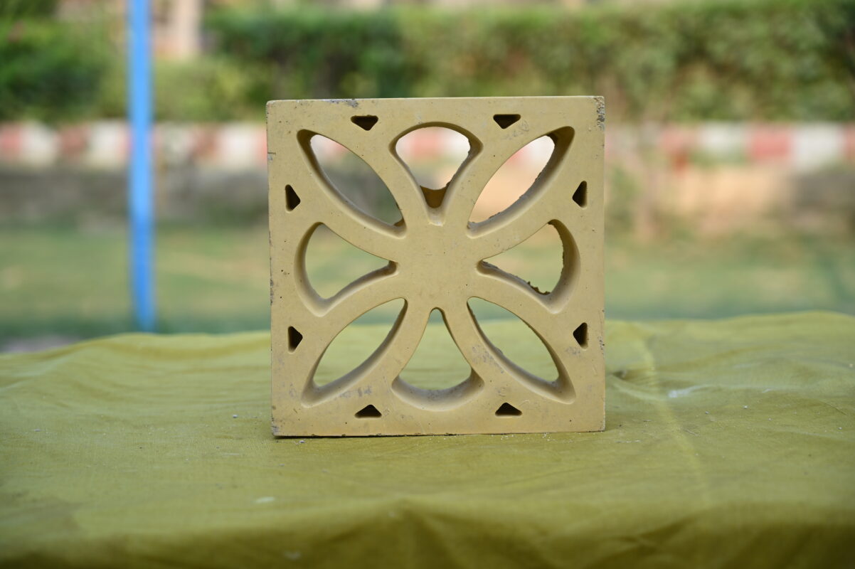 Flower Design Cement Ventilation Jali, 30 mm – Bricks